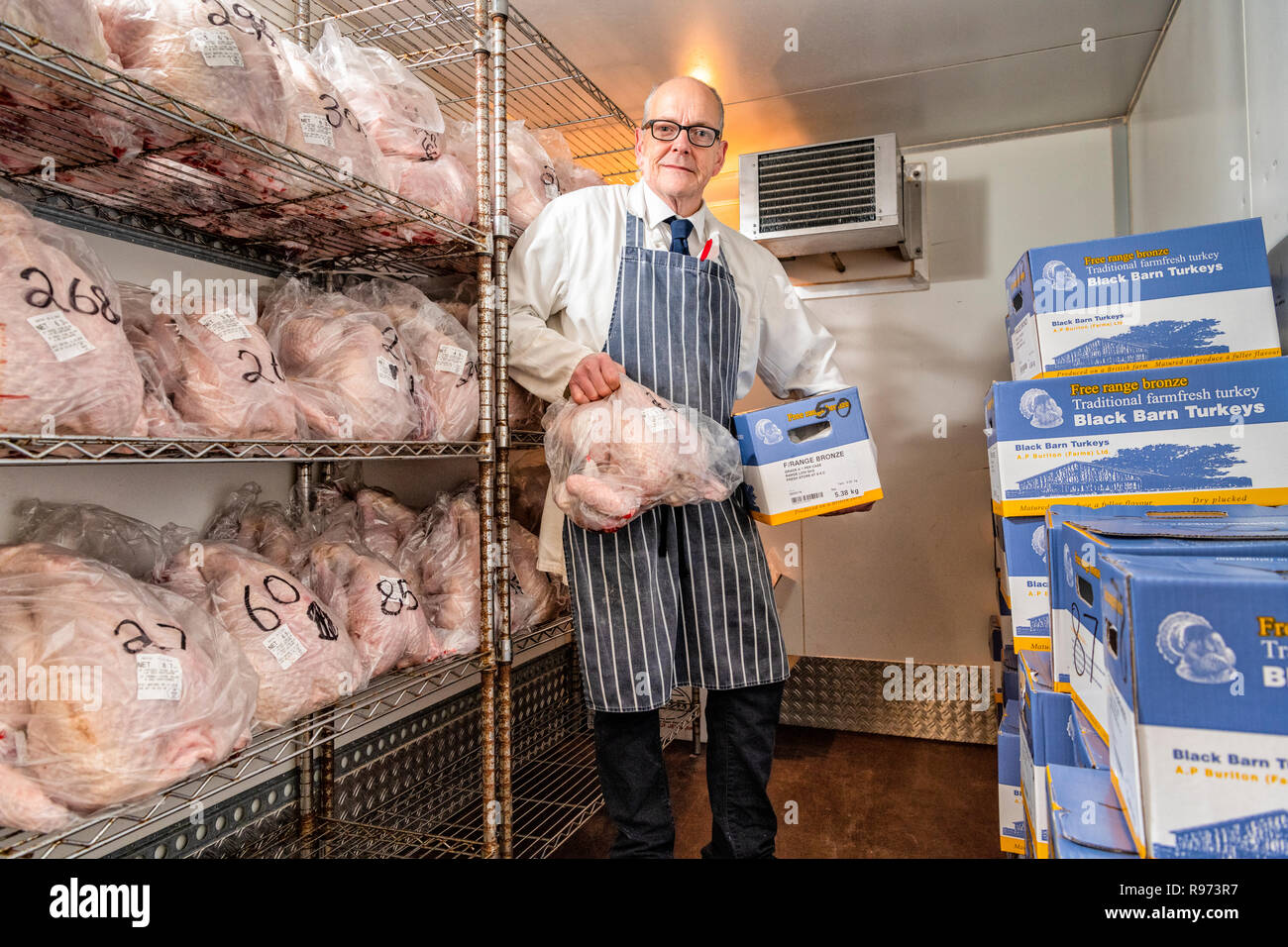 Village butcher uk hanging meat hi-res stock photography and images - Alamy