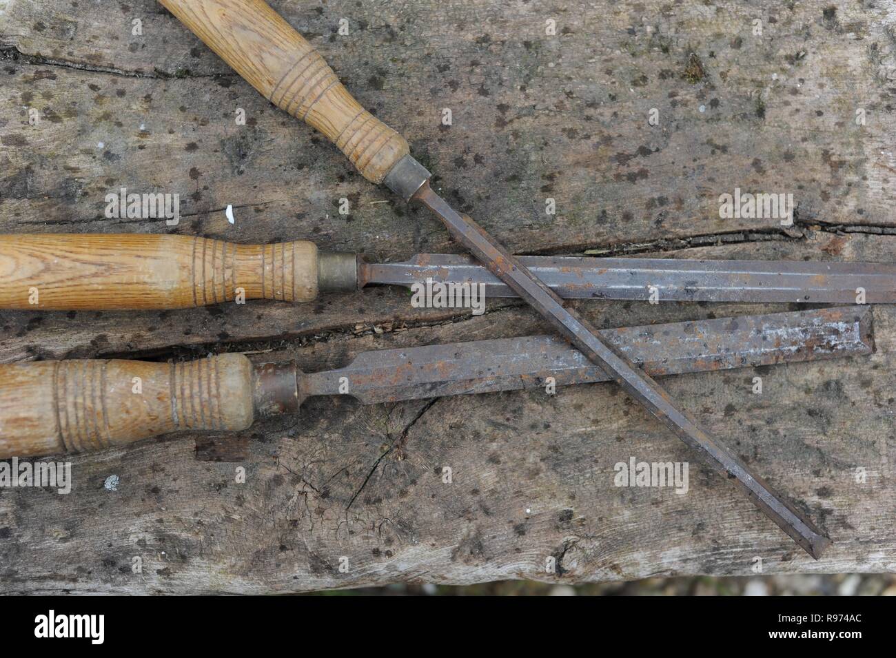 Traditional Carpentry tools Stock Photo - Alamy