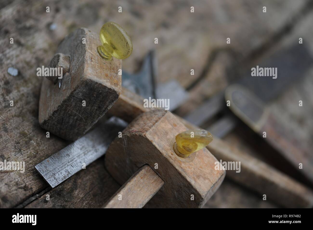 Traditional Carpentry tools Stock Photo - Alamy
