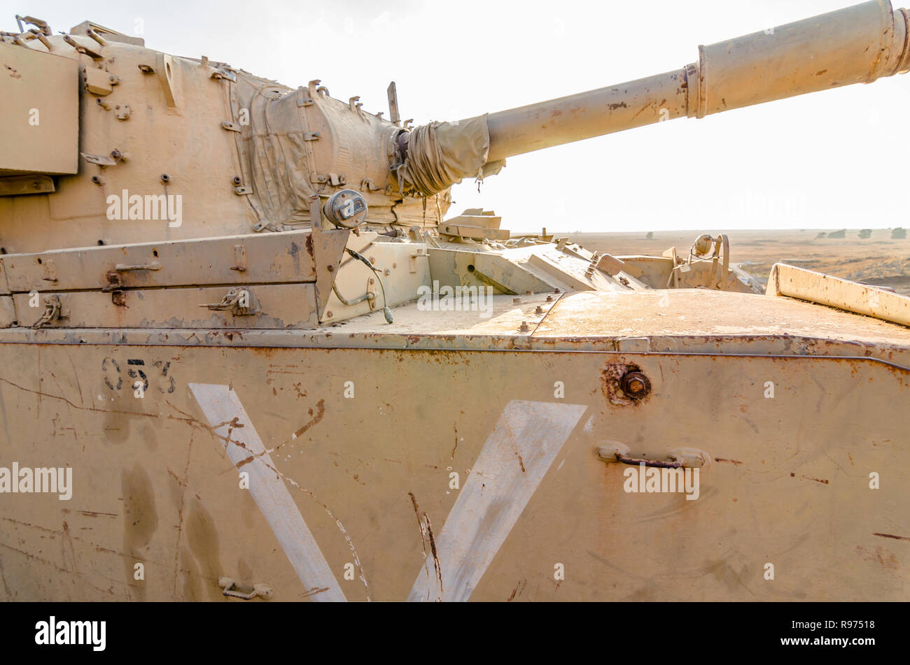 Close Up of an Israeli Centurion tank at Tel Saki on Israel’s Golan ...