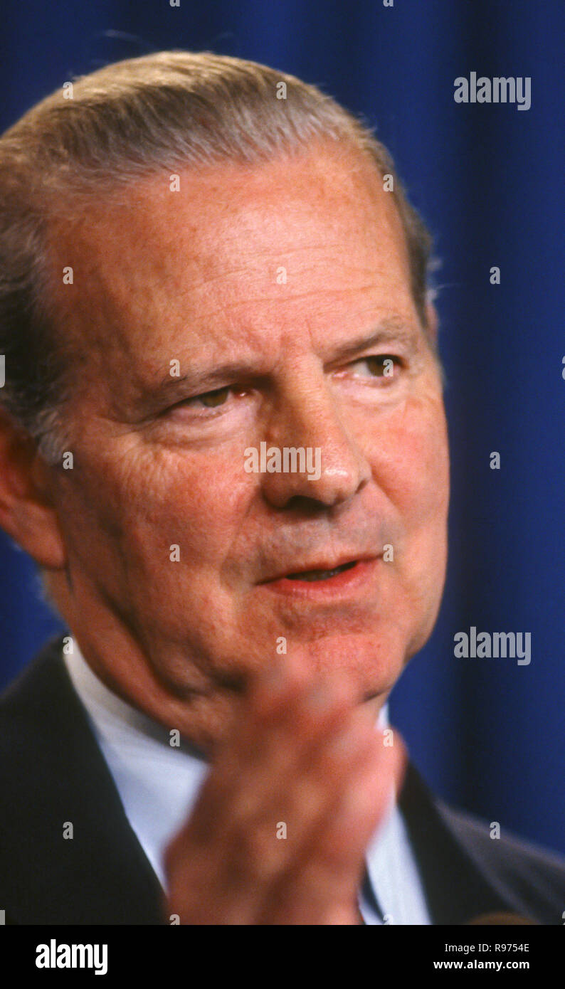 WASHINGTON, DC, USA - JUNE 15, 1992: U.S. Secretary of State James ...