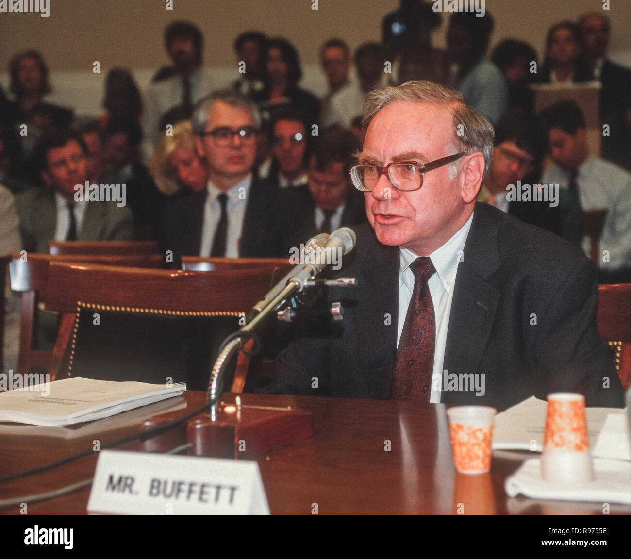 WASHINGTON, DC, USA - SEPTEMBER 4, 1991: Warren Buffett, Chairman ...