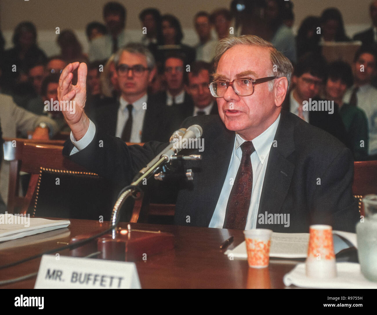 WASHINGTON, DC, USA - SEPTEMBER 4, 1991: Warren Buffett, Chairman ...