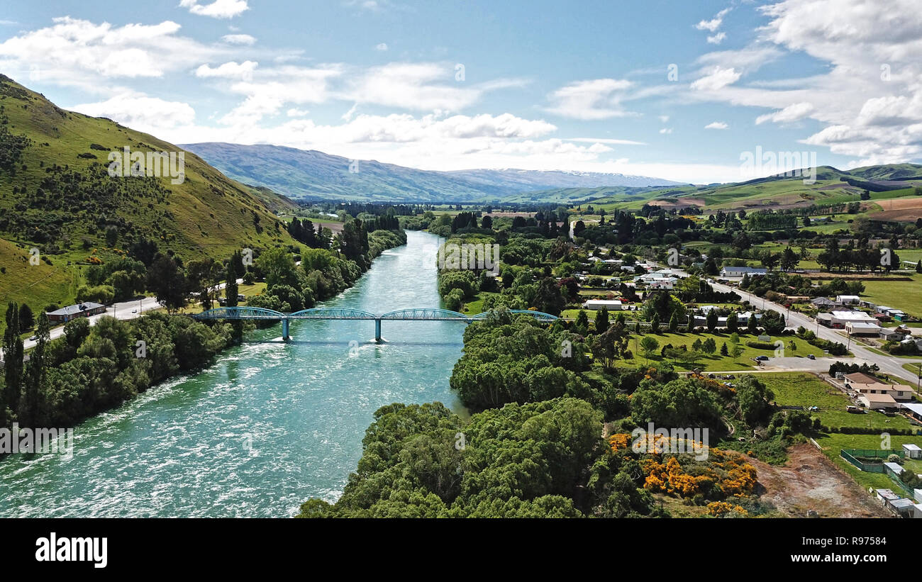 Aerial view of Millers Flat Stock Photo - Alamy