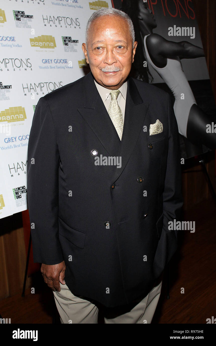 NEW YORK - AUGUST 25: Former New York City Mayor, David Dinkins attends ...