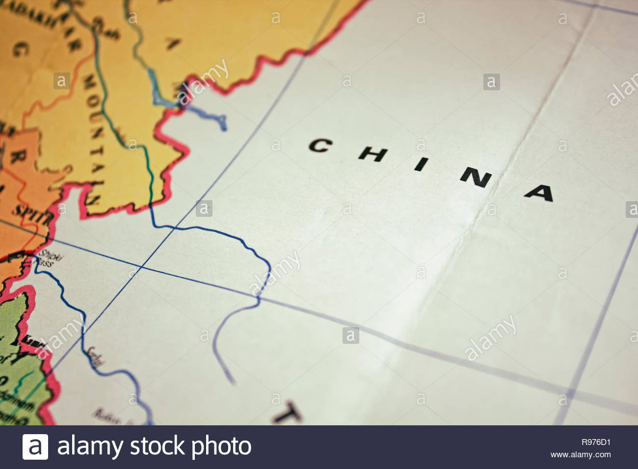 Map Of China And India High Resolution Stock Photography and Images - Alamy
