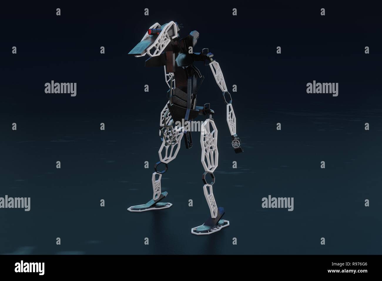 Generative robot - 3D Illustration Stock Photo - Alamy