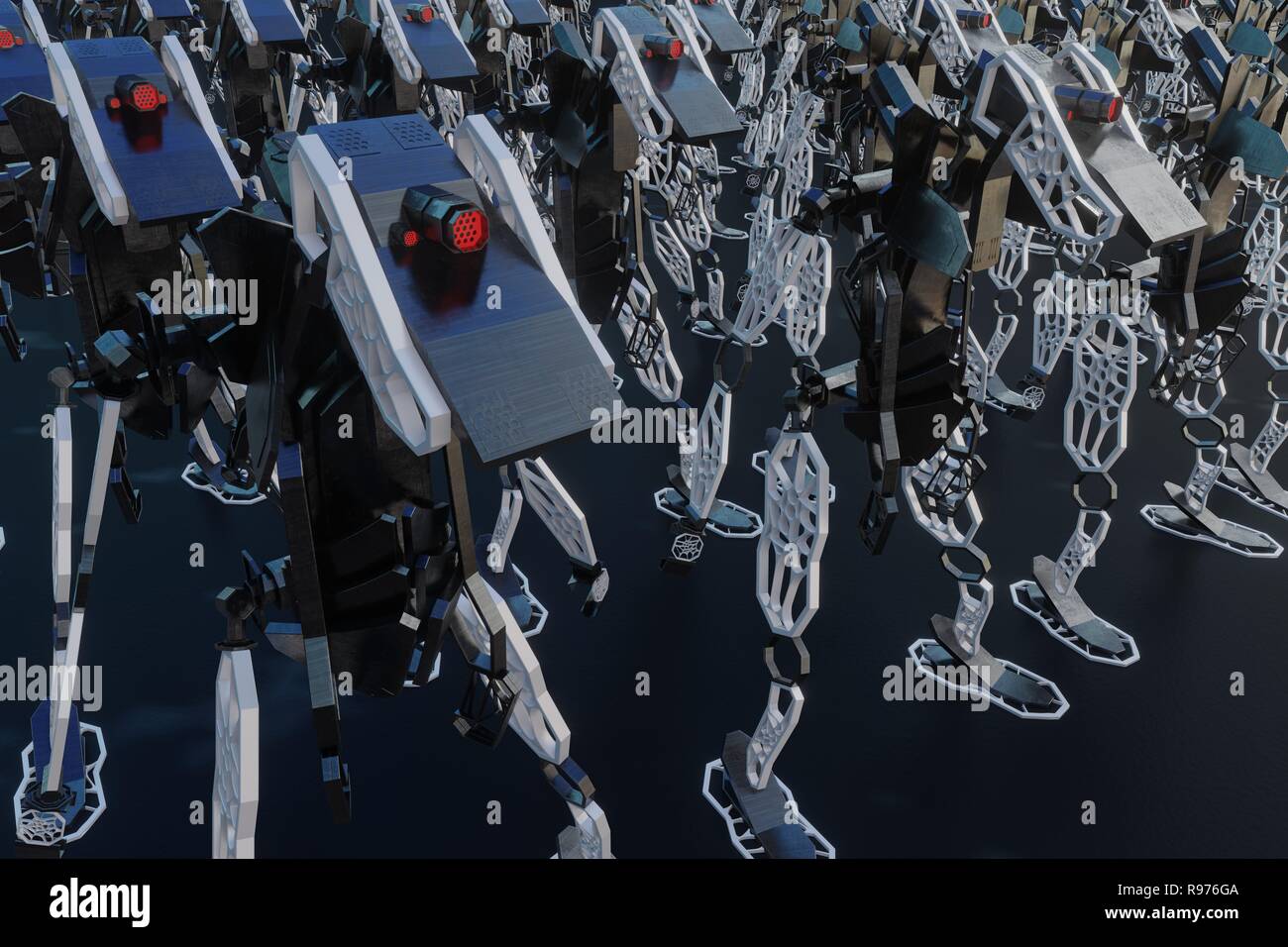 Generative robot - 3D Illustration Stock Photo - Alamy