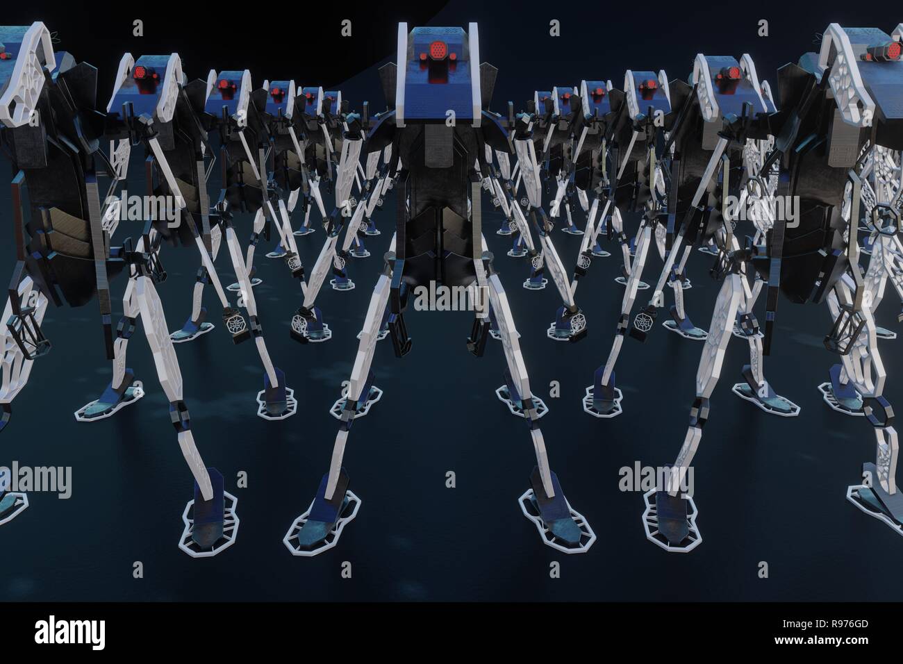 Generative robot - 3D Illustration Stock Photo - Alamy