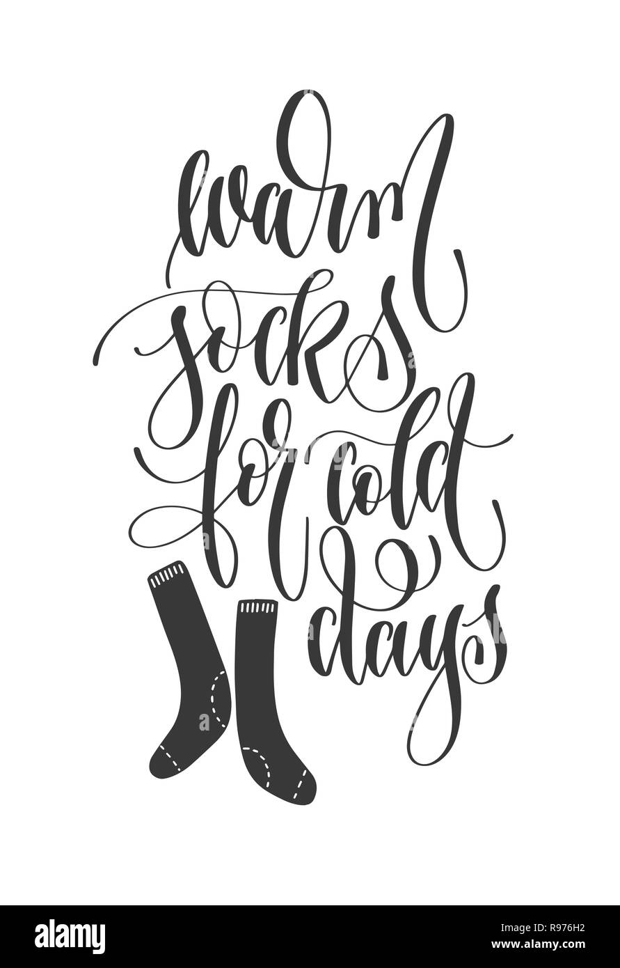 Cold lettering handwritten Cut Out Stock Images & Pictures - Alamy