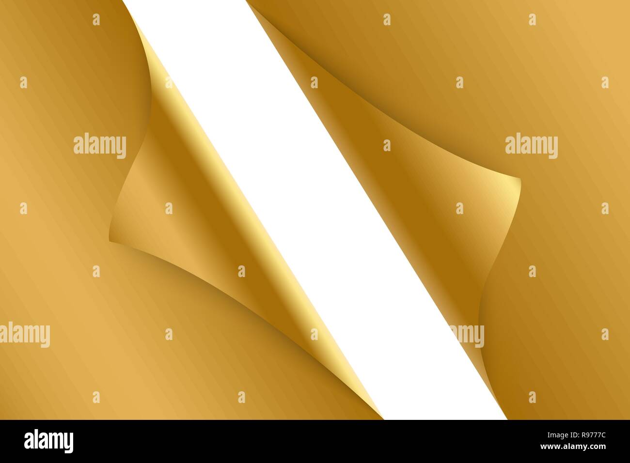 Sheet of curled gold paper background Stock Vector Image & Art - Alamy Sheet of curled gold paper background Stock Vector Image & Art - Alamy