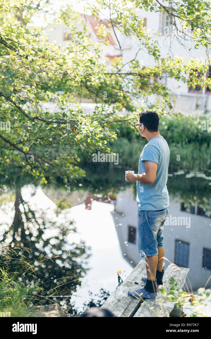 Man standing in river hi-res stock photography and images - Alamy