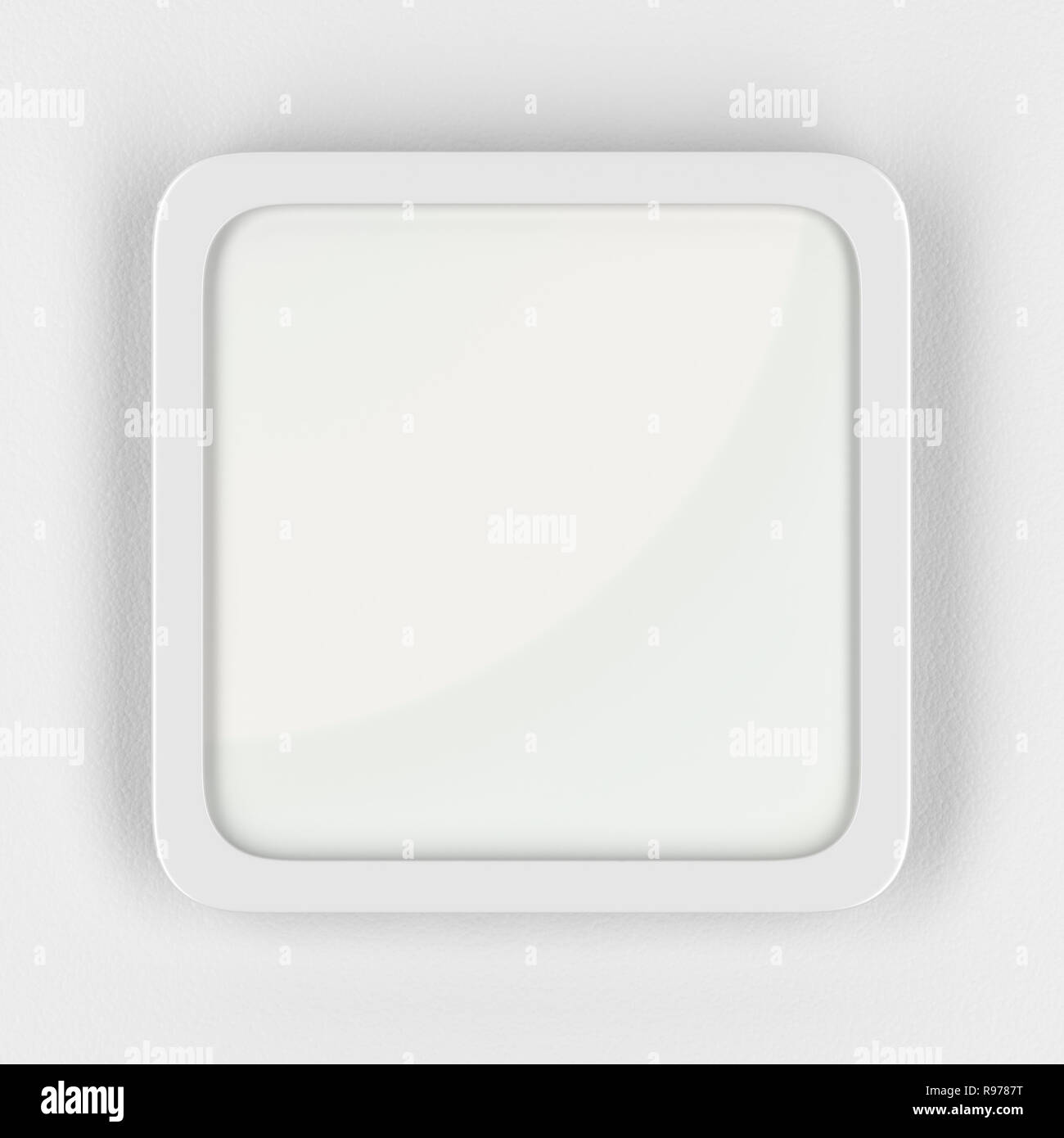 Square led panel on ceiling, 3D illustration Stock Photo - Alamy