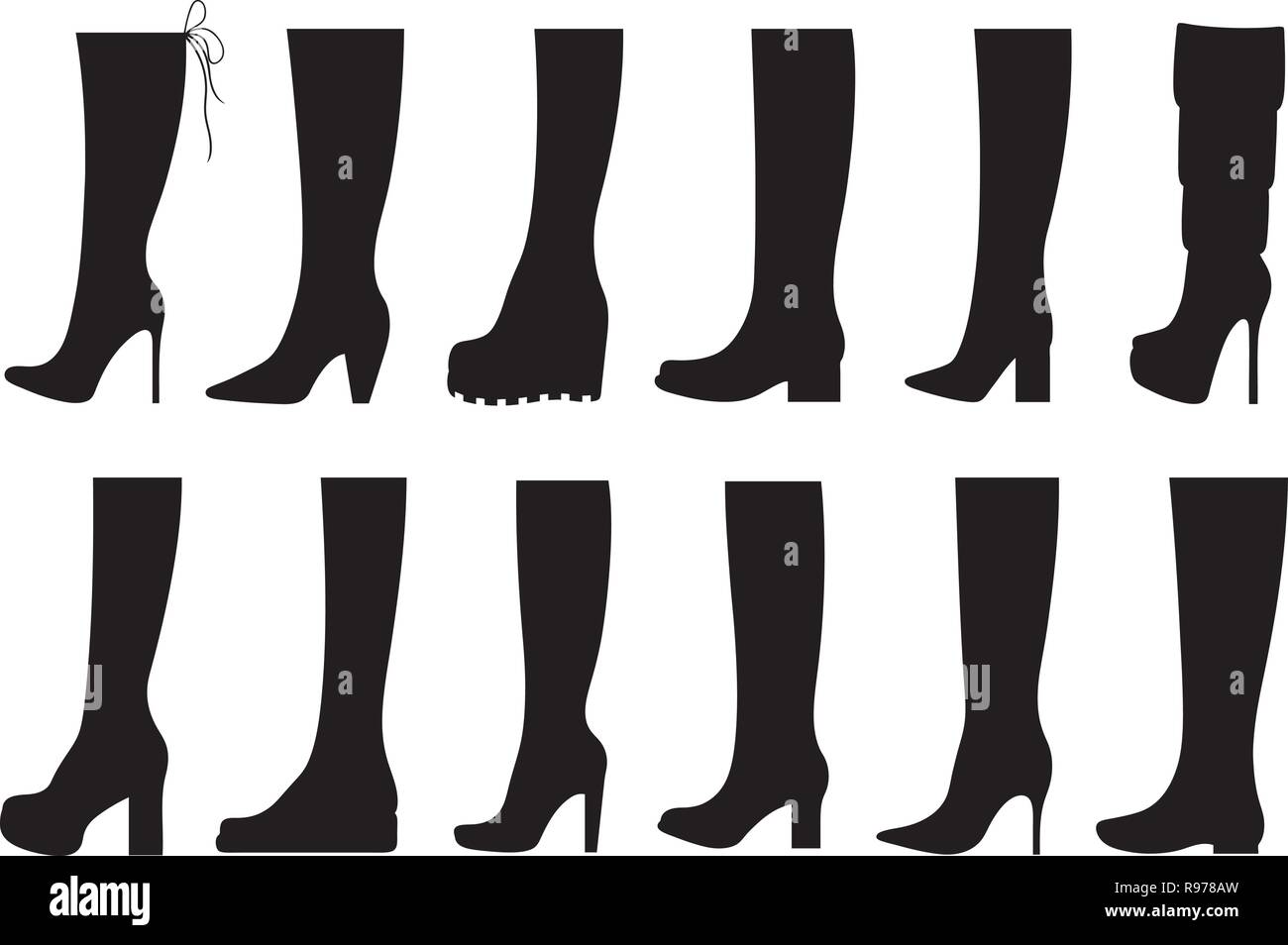 Isolated winter boots Stock Vector Images - Alamy