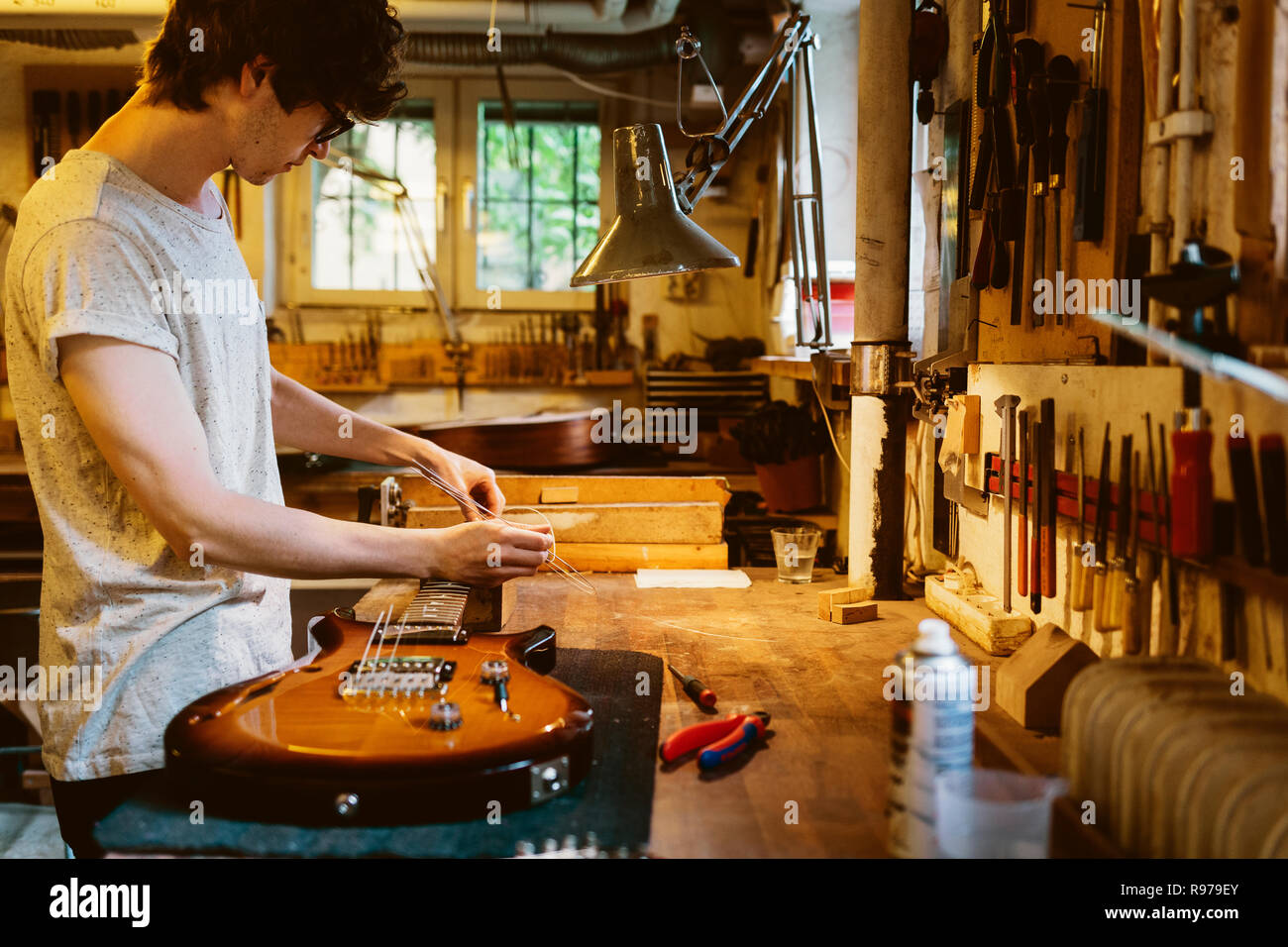 Guitar Making High Resolution Stock Photography and Images - Alamy