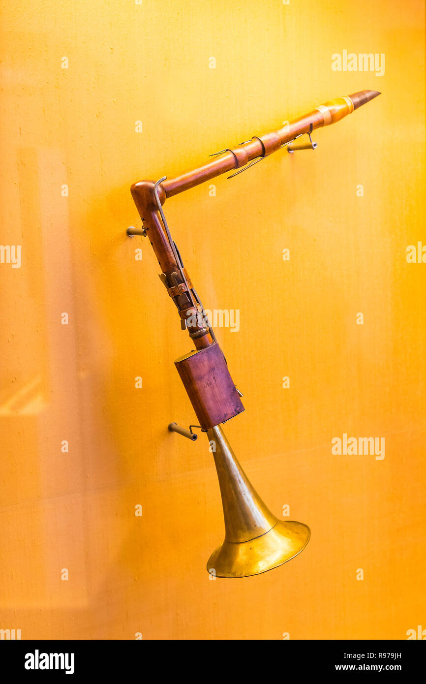 MUNICH, GERMANY - NOVEMBER 27, 2018 : The Represents an exposition of ...