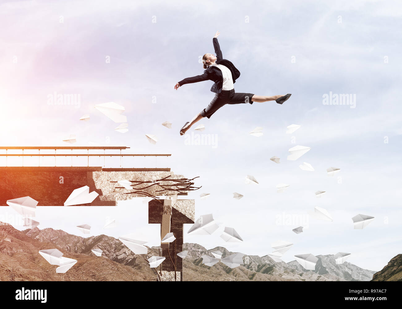Problems and difficulties overcoming concept Stock Photo - Alamy