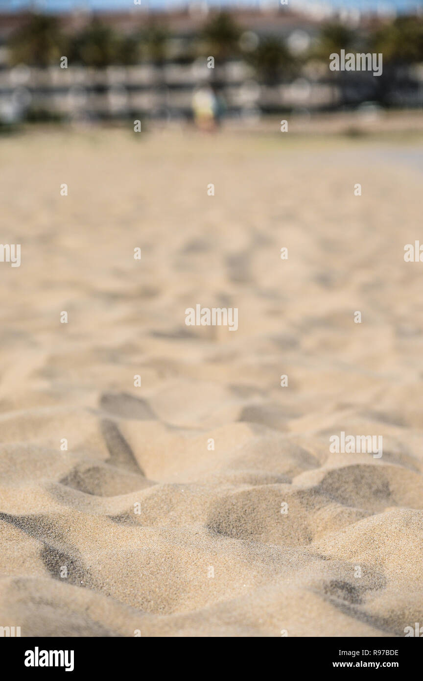 Beach sand with narrow depht of field Stock Photo - Alamy