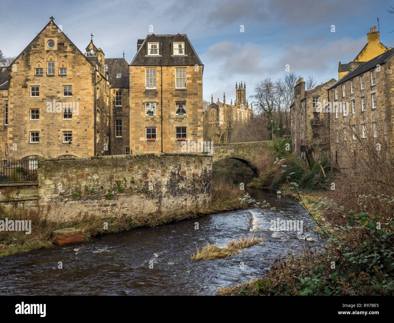 The Dean Village is a tranquil green oasis on the Water of Leith, only ...