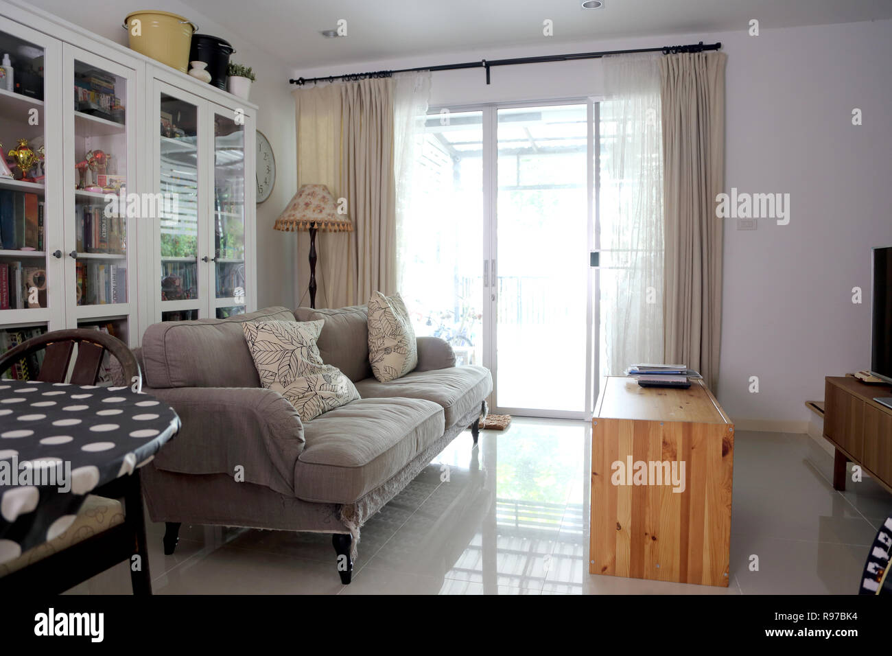 The living room scence without people Stock Photo - Alamy