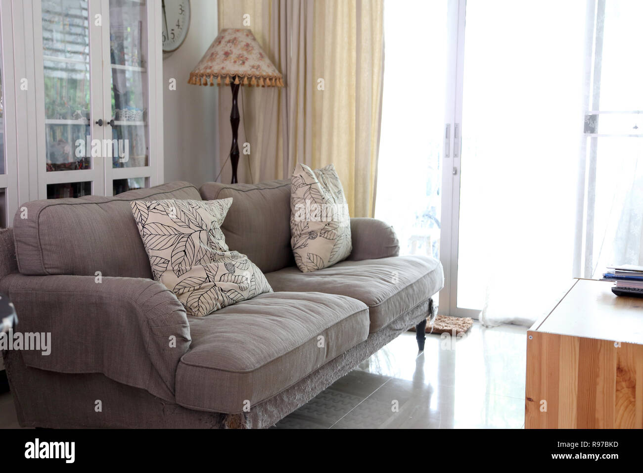 The living room scence without people Stock Photo - Alamy