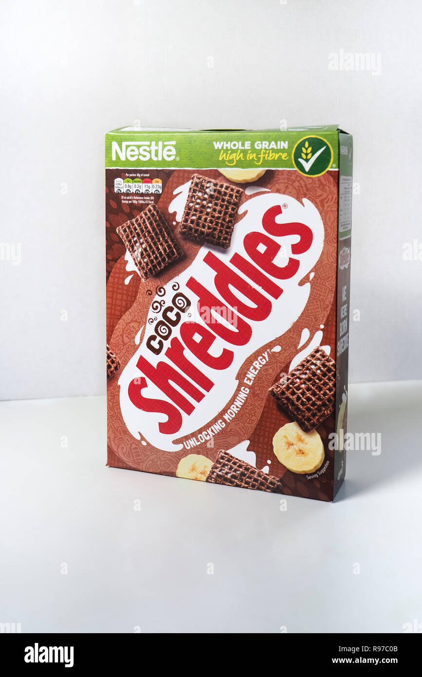 Coco Shreddies cereal box Stock Photo - Alamy