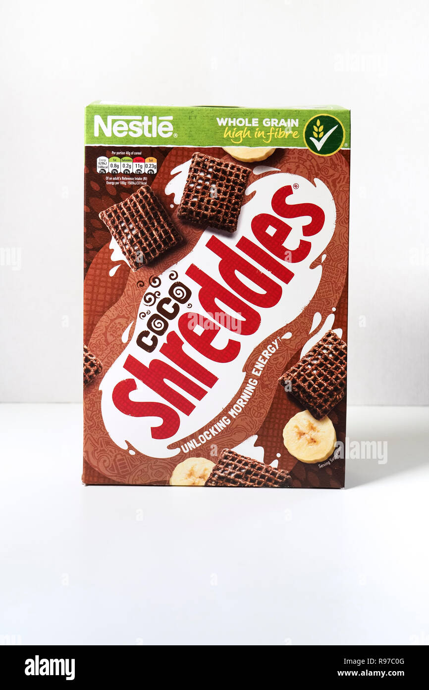 Coco Shreddies cereal box Stock Photo - Alamy