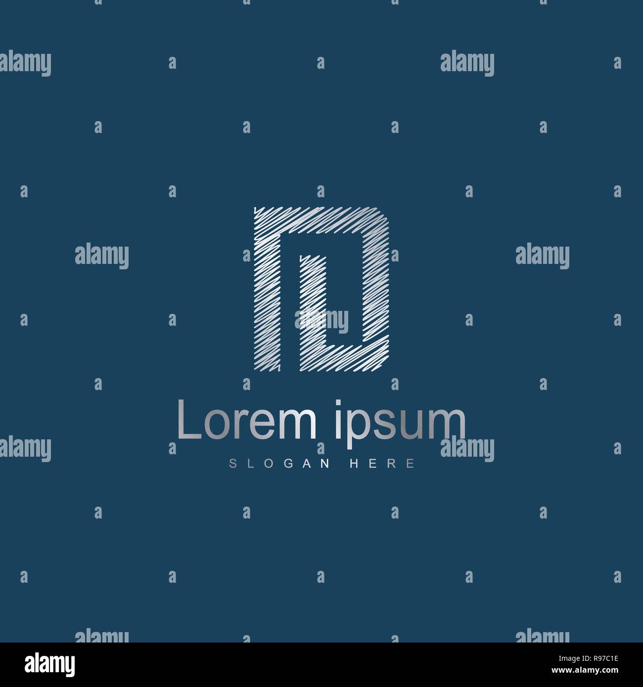 Initial Letter ID Logo Template Vector Design. Abstract letter logo ...