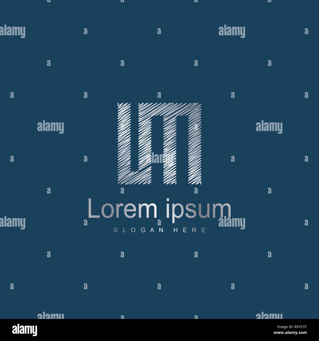 Initial Letter IM Logo Template Vector Design. Abstract letter logo ...