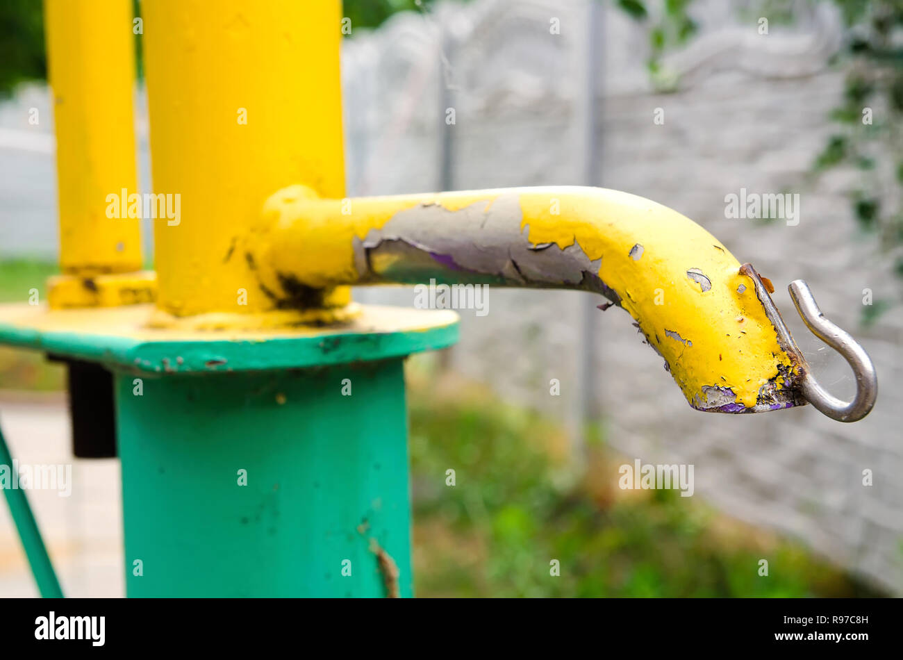 old water column in the village Stock Photo - Alamy