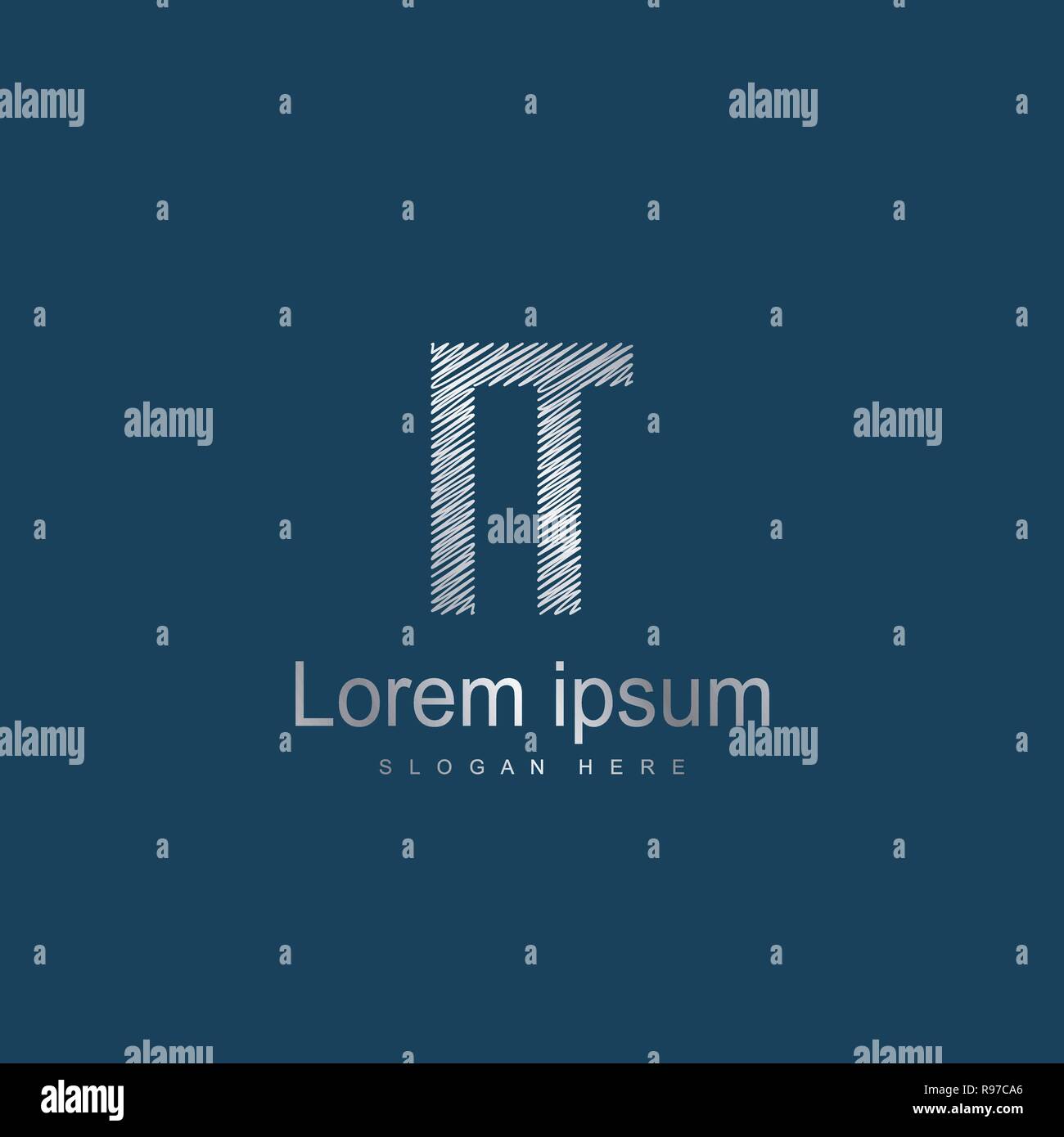 Initial Letter IT Logo Template Vector Design. Abstract letter logo ...
