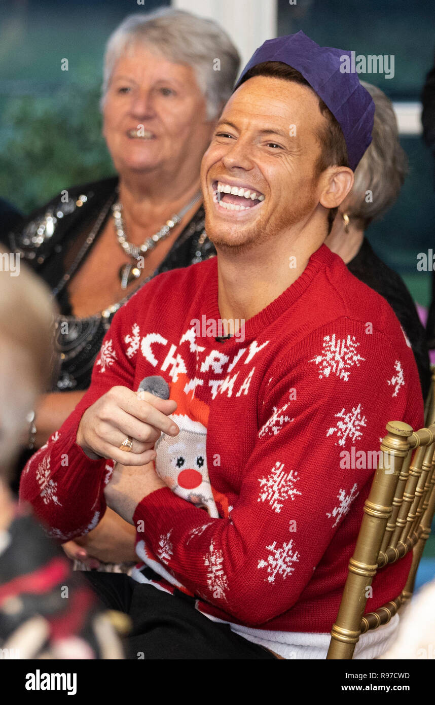 Television presenter and actor Joe Swash during a Christmas tea dance ...