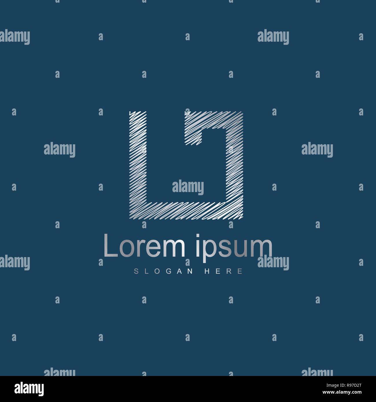Initial Letter LC Logo Template Vector Design. Abstract letter logo ...