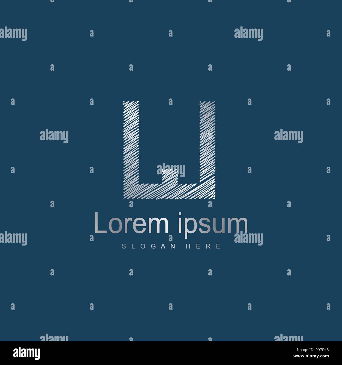 Initial Letter LJ Logo Template Vector Design. Abstract letter logo ...