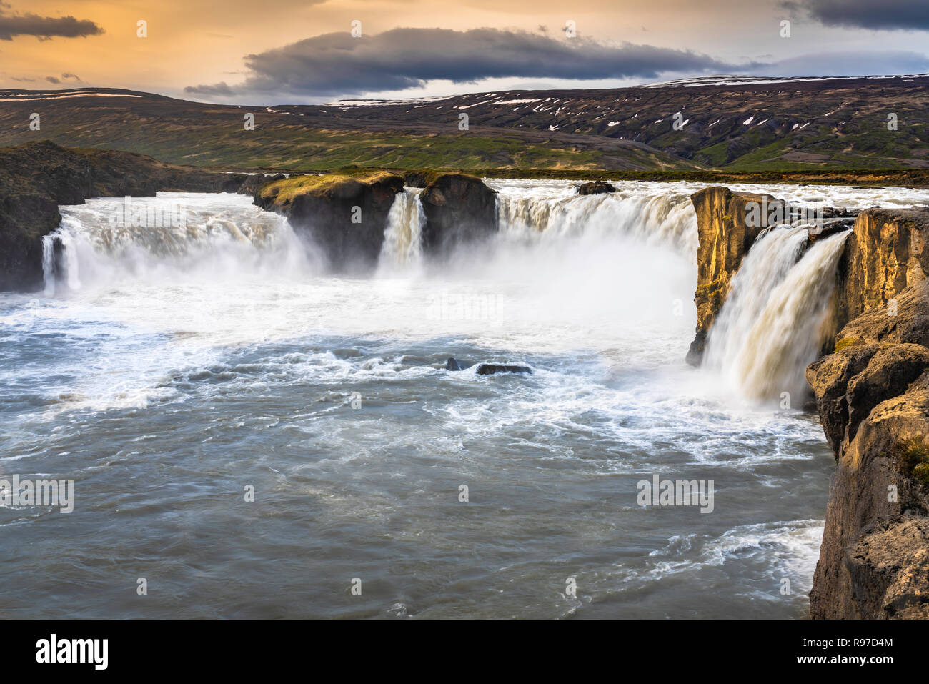 The Goðafoss waterfalls in northern Iceland, Europe Stock Photo - Alamy