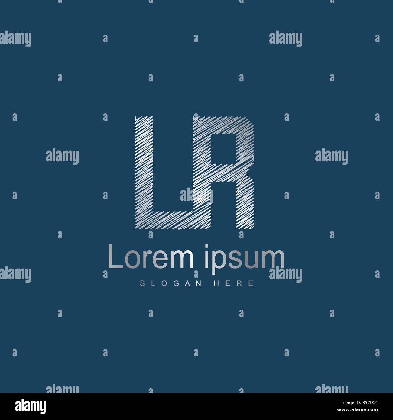 Initial Letter LR Logo Template Vector Design. Abstract letter logo ...