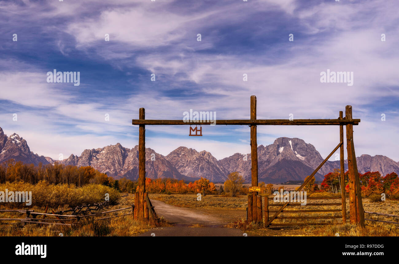 MH Ranch, Grand Teton National Park. Wyoming USA Stock Photo - Alamy
