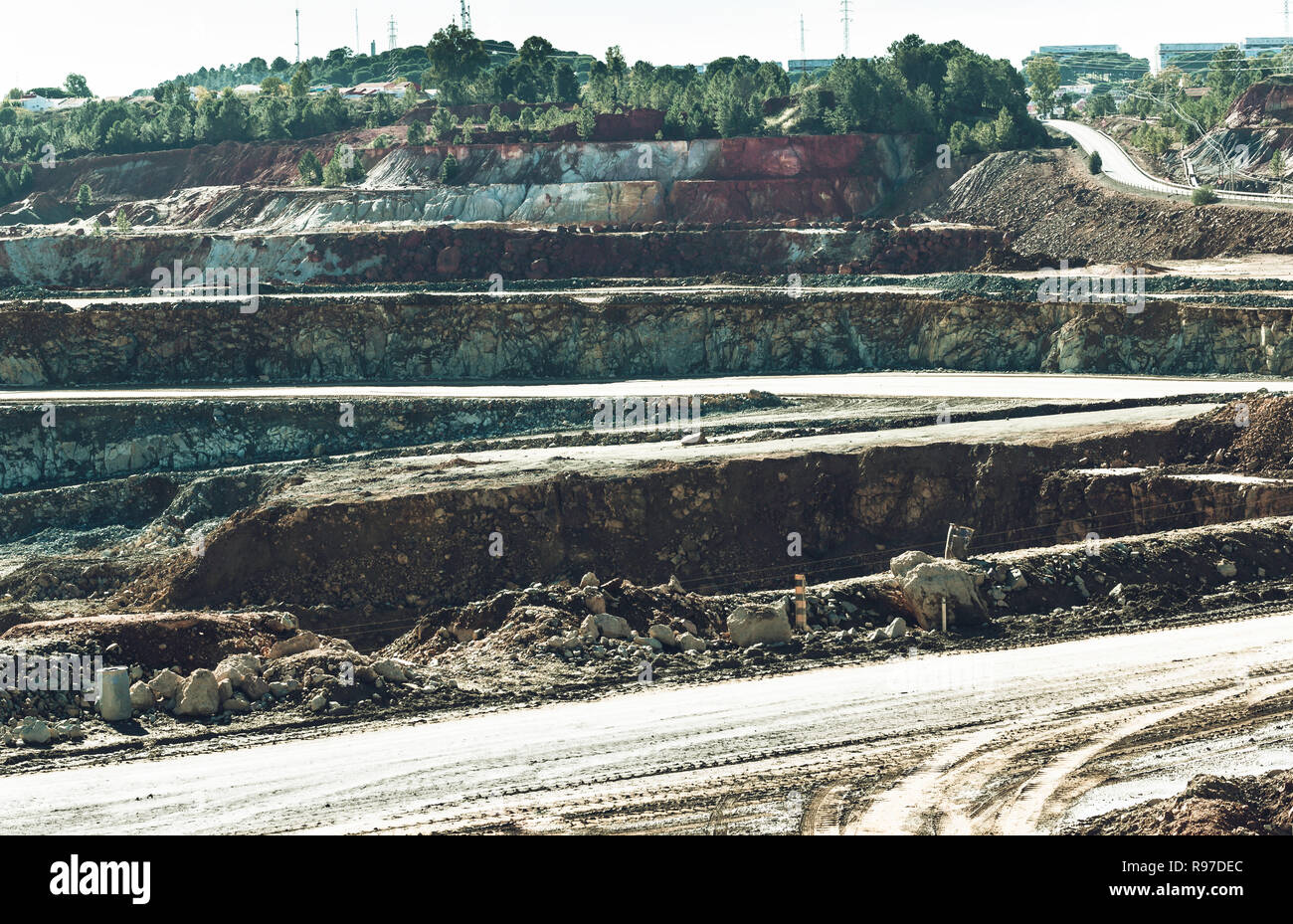 Rock quarry open pit hi-res stock photography and images - Alamy
