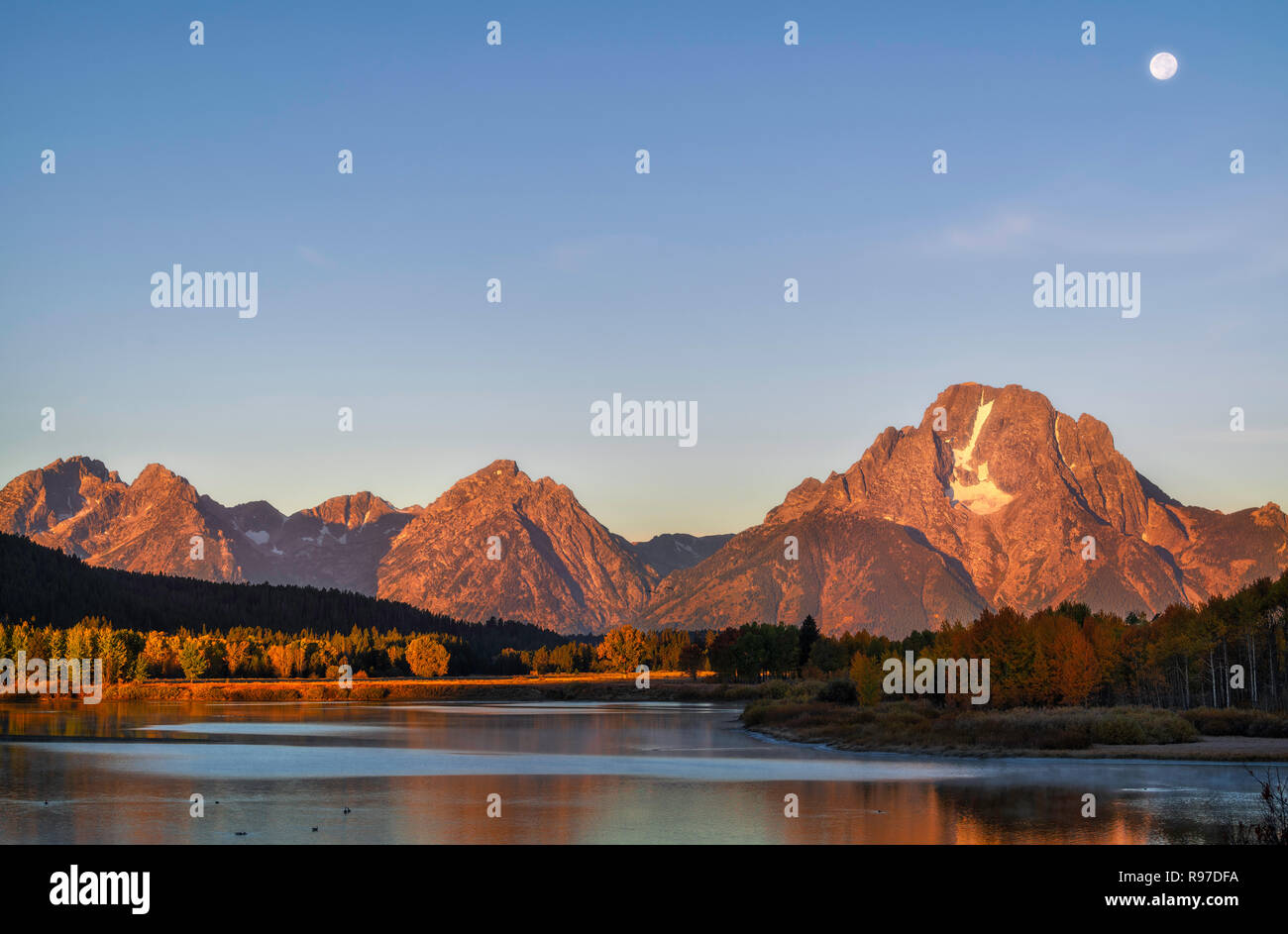 Oxbow Bend, Grand Teton National Park, Wyoming USA Stock Photo - Alamy