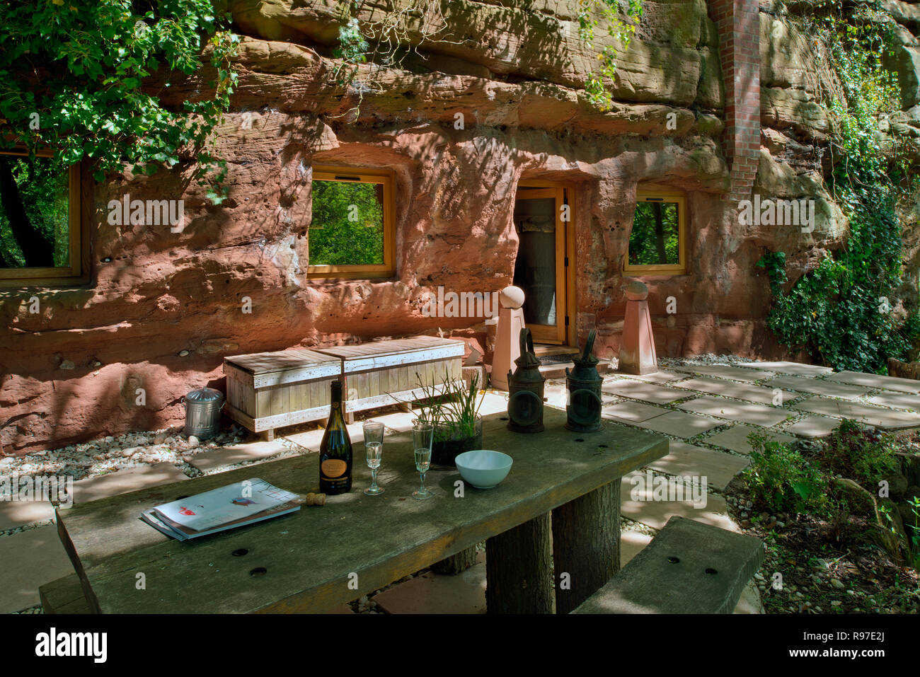 Rockhouse Retreat, a cave home carved from an 800 year old cave by ...