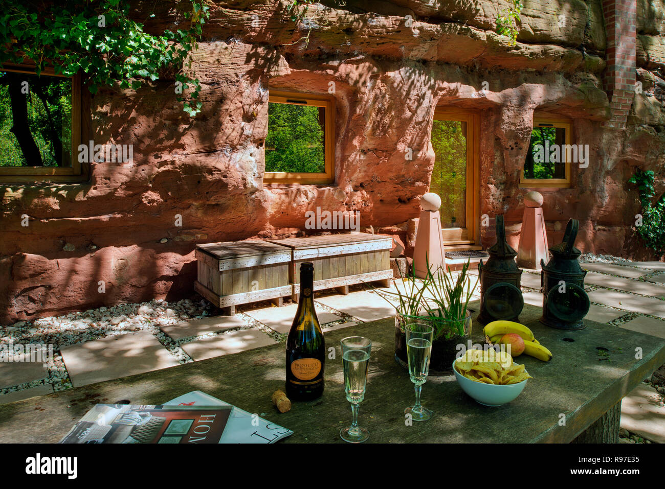 Rockhouse Retreat, a cave home carved from an 800 year old cave by ...