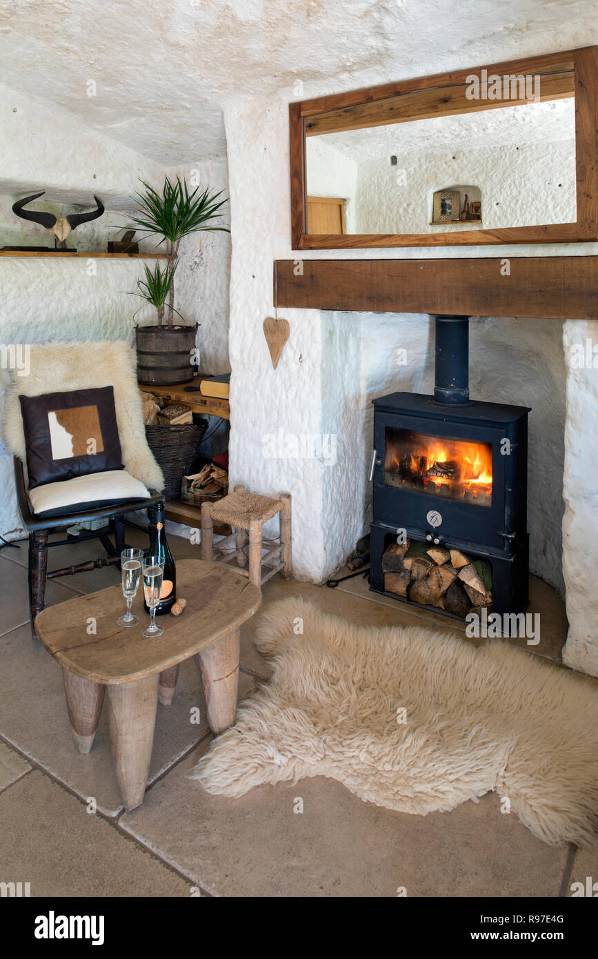 Rockhouse Retreat, a cave home carved from an 800 year old cave by ...