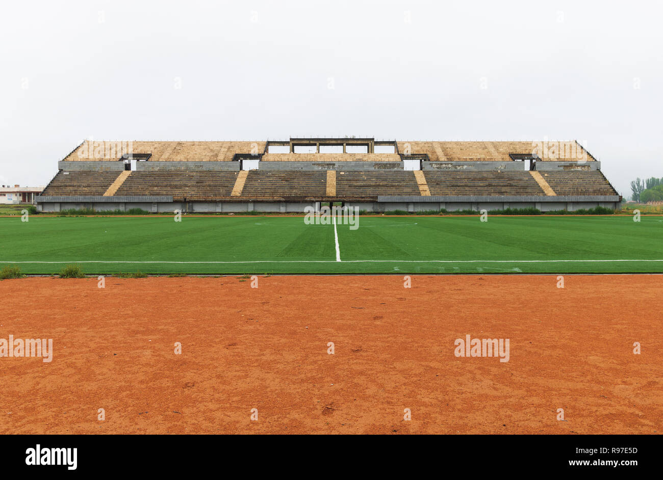 Football Stadium Pitch Goal Stand Stock Photos & Football Stadium Pitch ...