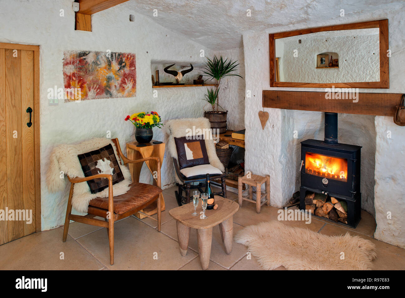 Rockhouse Retreat, a cave home carved from an 800 year old cave by ...