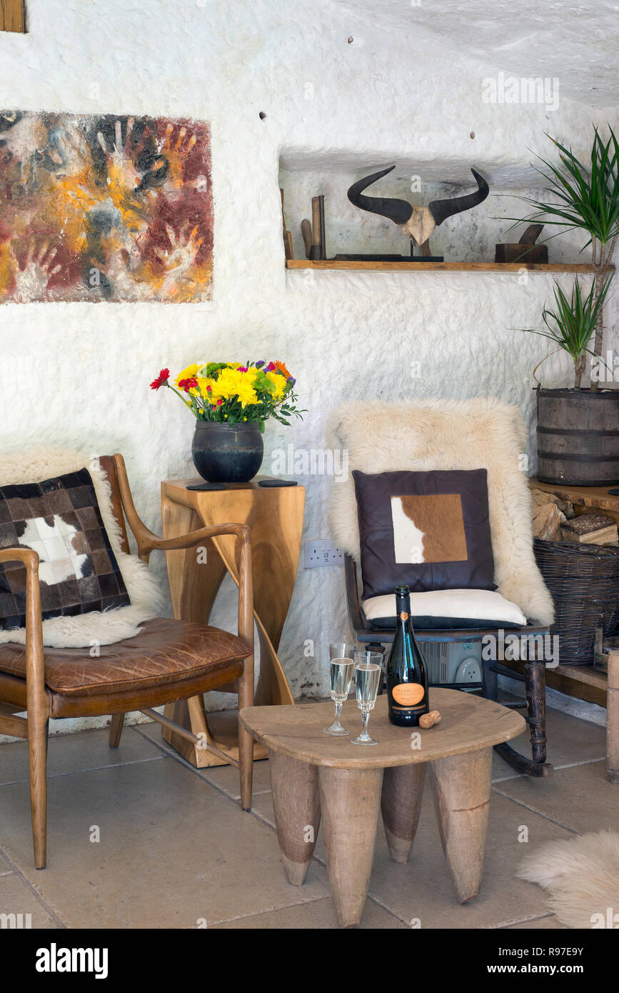 Rockhouse Retreat, a cave home carved from an 800 year old cave by ...