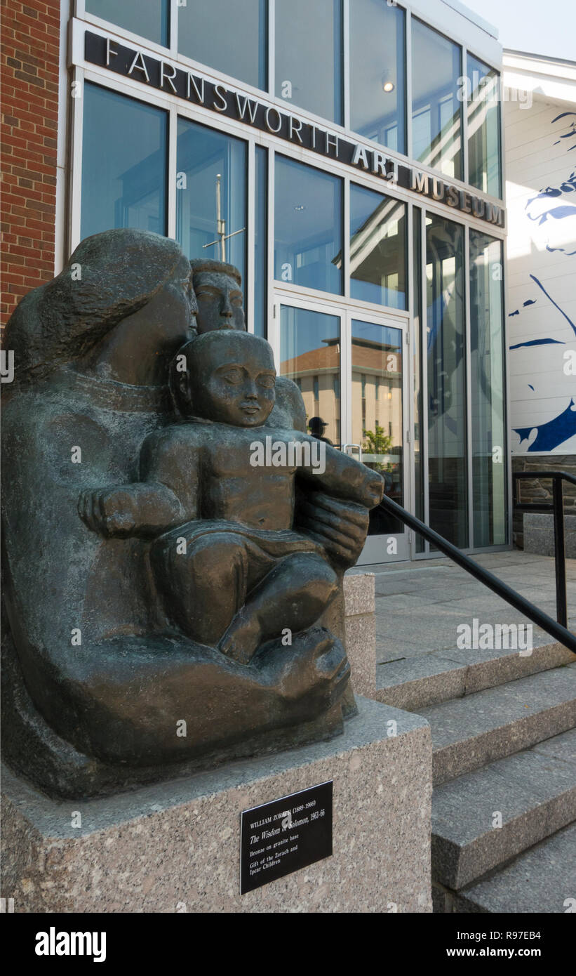 Farnsworth art museum and Wyeth center Rockland Maine Stock Photo - Alamy