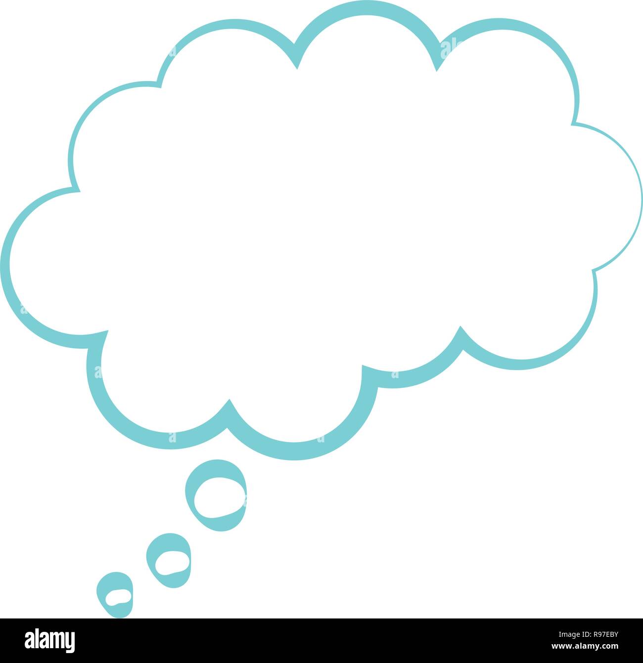 thought cloud icon Stock Vector Image & Art - Alamy