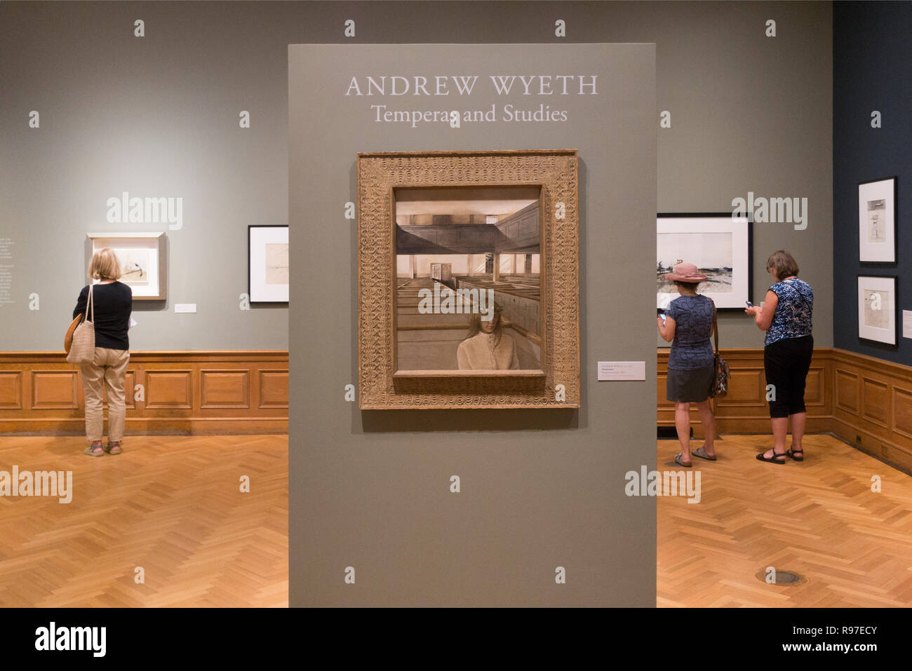 Farnsworth art museum and Wyeth center Rockland Maine Stock Photo - Alamy
