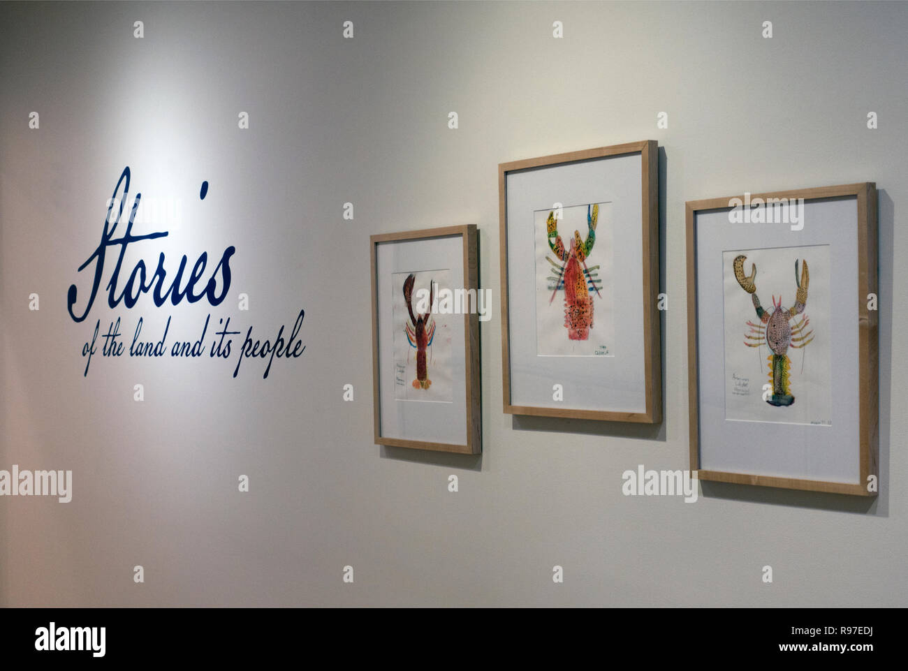 Farnsworth art museum and Wyeth center Rockland Maine Stock Photo - Alamy