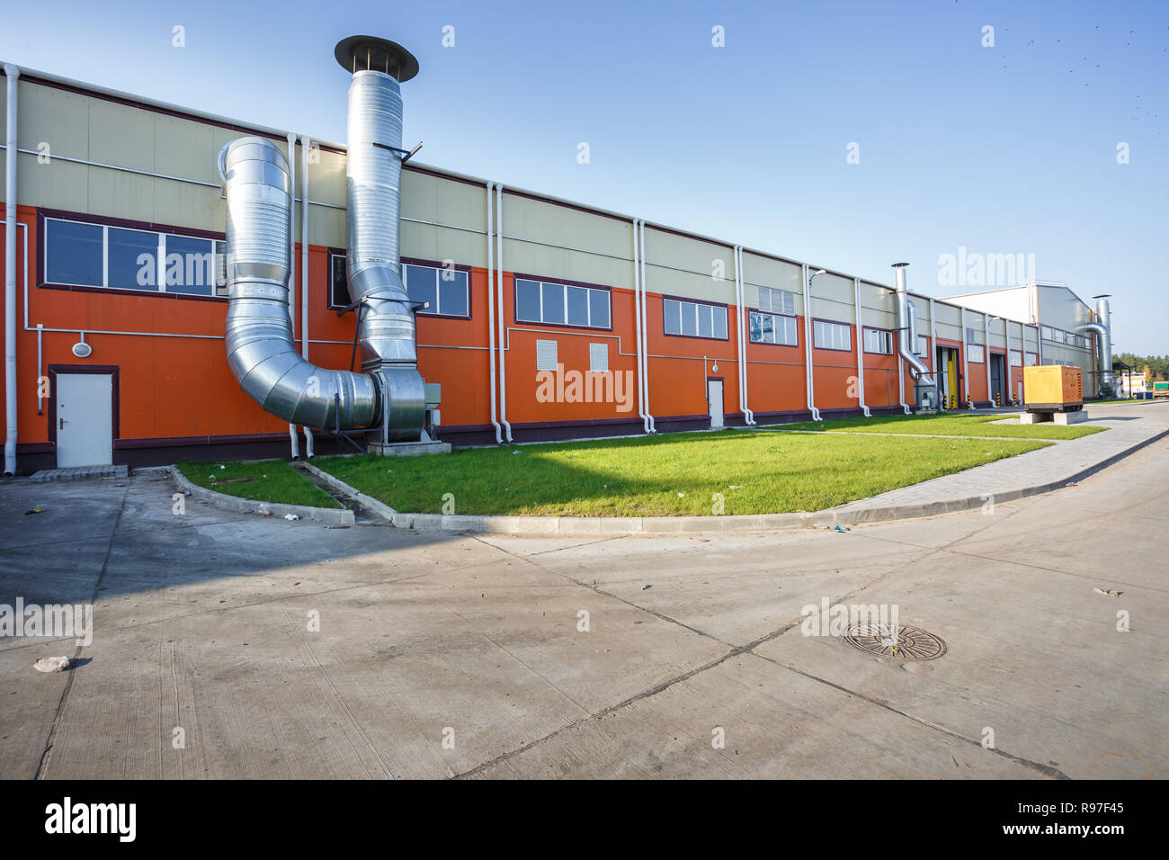 Modern waste recycling processing plant. Separate garbage collection ...